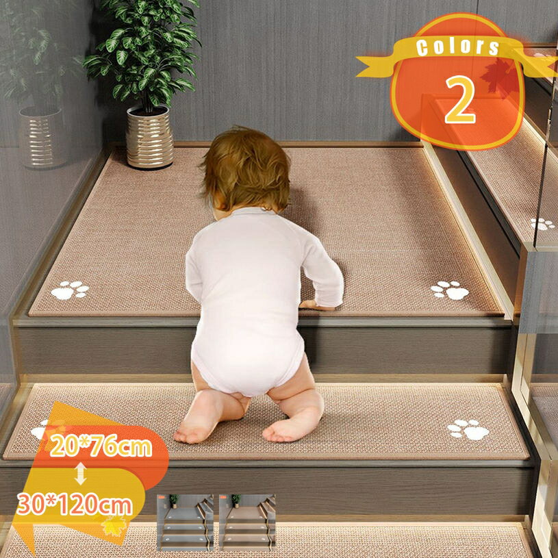 メイン素材：ポリエステル【サイズ】26*75cm、 30*85cm、 30*100cm、 30*120cm、 20*76cm、【内容量】1枚【滑り止め】裏面滑り止め加工でしっかりフィット 特殊な滑り止め加工が施されており、ズレにくく安心。階...