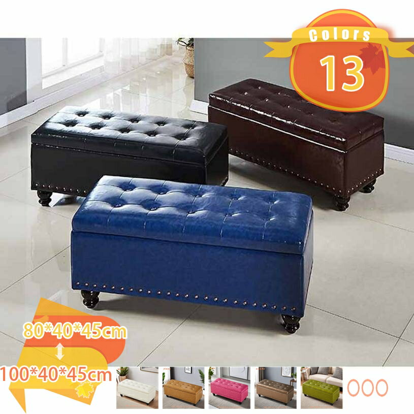 メイン素材：木、PUレザー◆【サイズ】：80*40*45cm 100*40*45cm；　 ◆耐荷重：約150kg；◆材質：PUレザー；　【ファブリック】ポリエステル；◆構造部材：木製、ウレタンフォーム；★上質感あるPUレザー生地を使用 ヴィ...