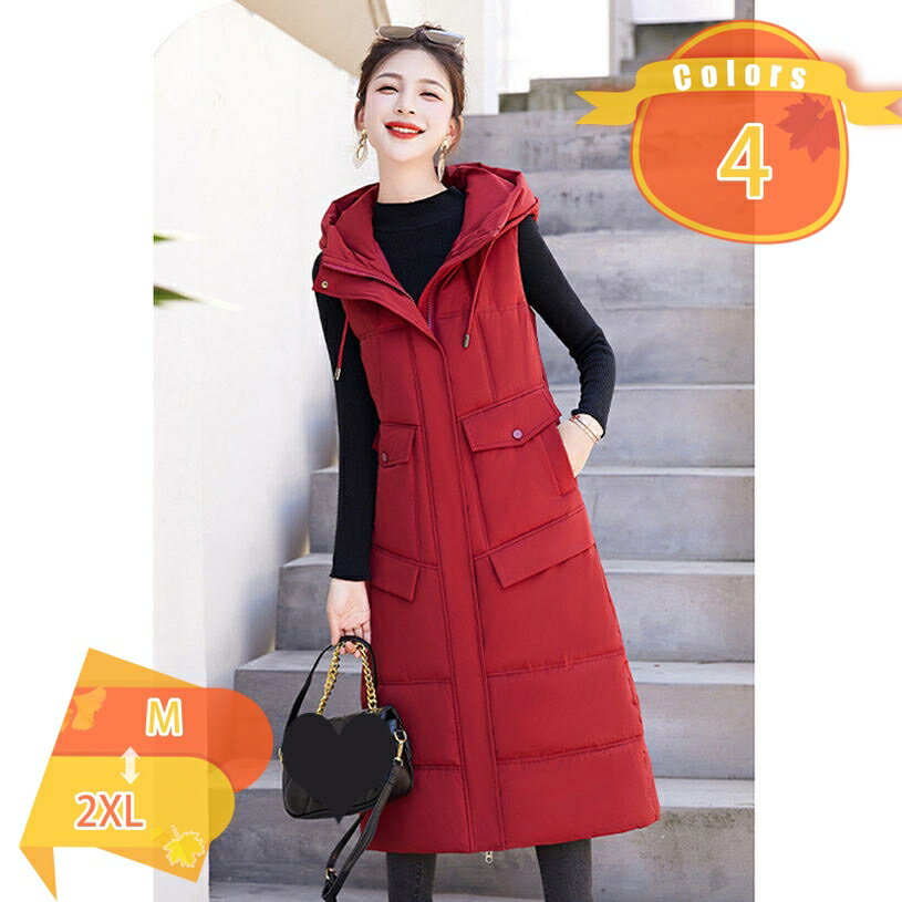 表地：ポリエステルメイン素材：ポリエステル☆ちょっと長めのダウン風ベストが中綿タイプで登場！今の季節にあると便利！長いシーズン楽しめるロング丈のダウンベスト。 ※ パッケージ内容はベストのみで、他のアクセサリーなどは含まれていません。☆温か...