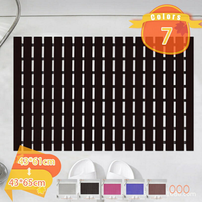 メイン素材：PVC素材：PVCサイズ：約43*65cm 43*61cm機能：吸盤付き 柔軟快適 転倒防止 排水口付き 滑り止め 抗菌除臭 防ダニ オールシーズン対応【転倒防止に】お子様からお年寄りまで使える！快適に入浴するために設計された滑...