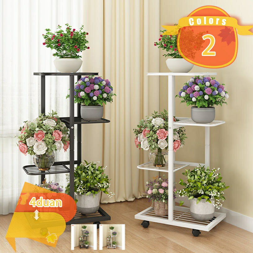 メイン素材：メタル★「サイズ」（cm）4段：幅42×奥行22×高さ87cm ※定規で測っているため、サイズは多少の誤差がございます。予めで了承ください。★「多層棚」この棚は多層棚で設計されており、スペースの活用を効果的に向上させます。★「キ...