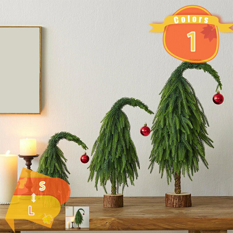 メイン素材：PVC1、卓上サイズで飾りやすいミニクリスマスツリー。小さめサイズなのでパーティ、お食事の時にテーブルの上に飾ってもかわいい。2、玄関はもちろん、様々な部屋に飾ってくれて、今年も楽しいクリスマス過ごしましょう。4、実用性と美しさ...