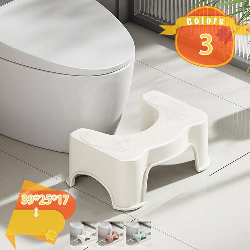 メイン素材：プラスチック【商品仕様】サイズ(約)：39*25*17=幅39×奥25×高17cm、（人工測量なので、多少の誤差がある場合がございます）【長持ちする素材】このトイレ踏み台は軽量で耐久性のあるPP素材で作られており、臭いがなく、大...