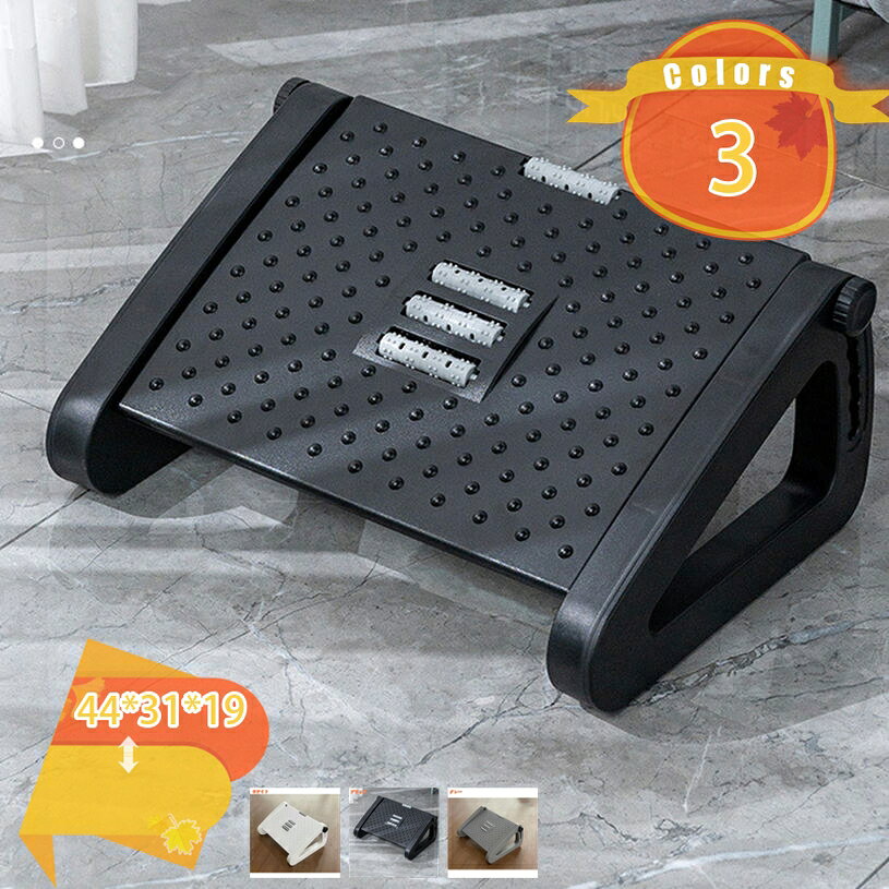 メイン素材：プラスチック【実用フットレスト】サイズ(約)：44*31*19=幅44×奥31×高19cm、（人工測量なので、多少の誤差がある場合がございます）【長持ちする素材】軽量で耐久性のあるPP素材で作られています。ペダルは機械加工された...
