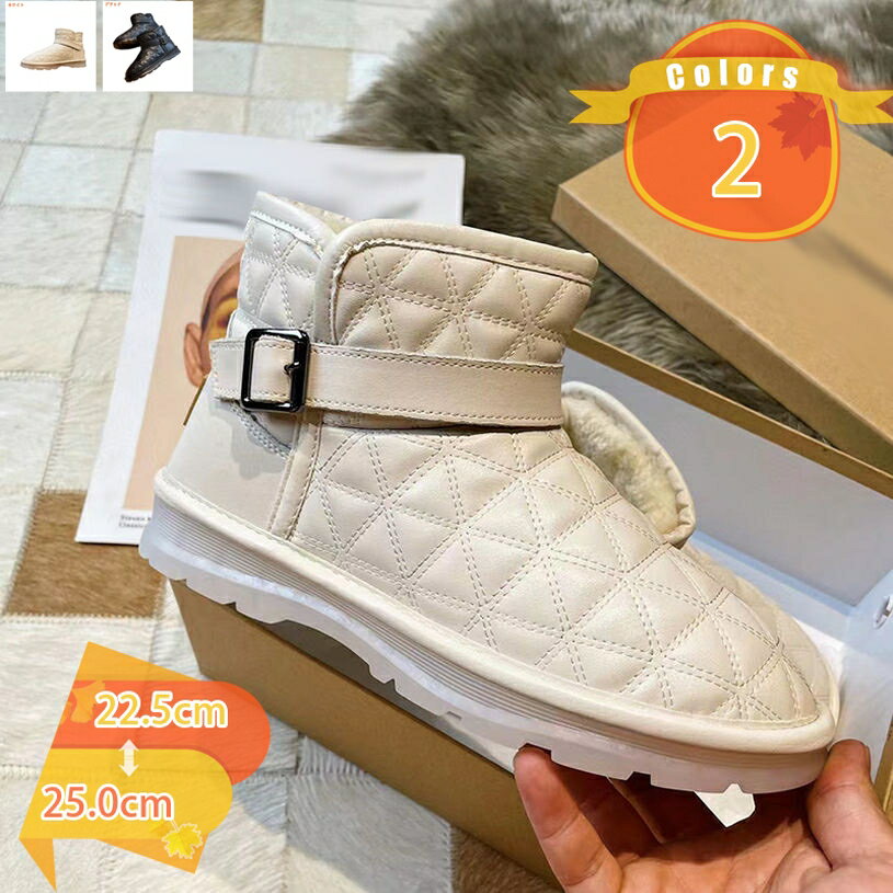 表地：牛革メイン素材：綿【 サイズ】： 22.5cm 23cm 23.5cm 24cm 24.5cm 25cm 25.5cm 26cm 防滑 、防水、防寒機能を備えたスノーブーツは、この秋と冬に最適です。【防水性】：外側は素材のため防水性が...