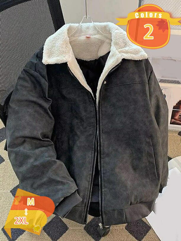 表地：ポリエステル、ウールメイン素材：ポリエステル▼1▼ 【防寒×スタイリッシュ】ふんわりボア素材で寒も軽々クリア！メンズボアジャケットは防風裏起毛仕様で通勤通学に最適。北欧風シンプルデザインがビジネスカジュアルからアウトドアまで幅広く対応...