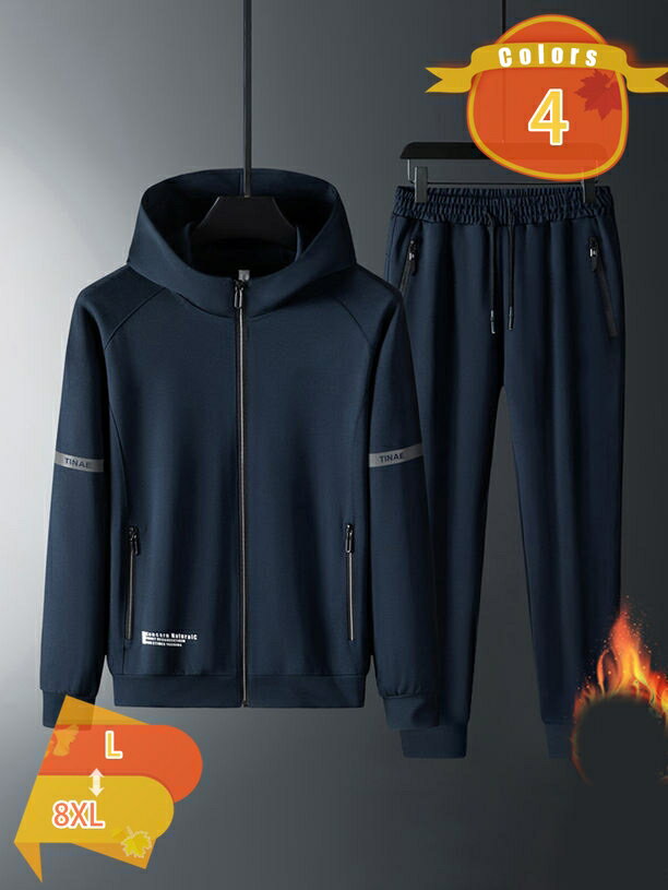 表地：綿メイン素材：コットン【セット内容】 フード付き長袖ジップパーカーとロングパンツの2点セットとなります。セットで着ても別々で着用もOK。 ジムやトレーニング時にもピッタリ。1セットあればコーデに困ることなしです◎【快適】ふわふわで滑ら...