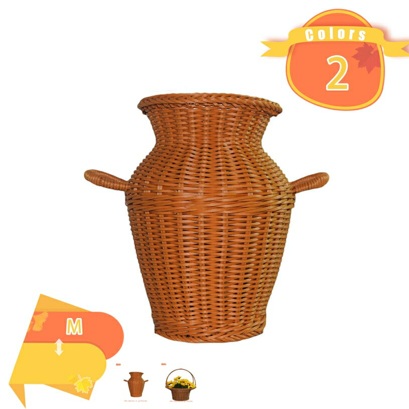 メイン素材：つる■【様式4】奥行き25×横幅25×高さ26cm「1個入り」。 【様式5】奥行き14×横幅14×高さ23cm「1個入り」。【ナチュラル雰囲気】ラタンで作ったかごは、素材本来の色がナチュラル雰囲気を引き出します。シンプルなデザイ...