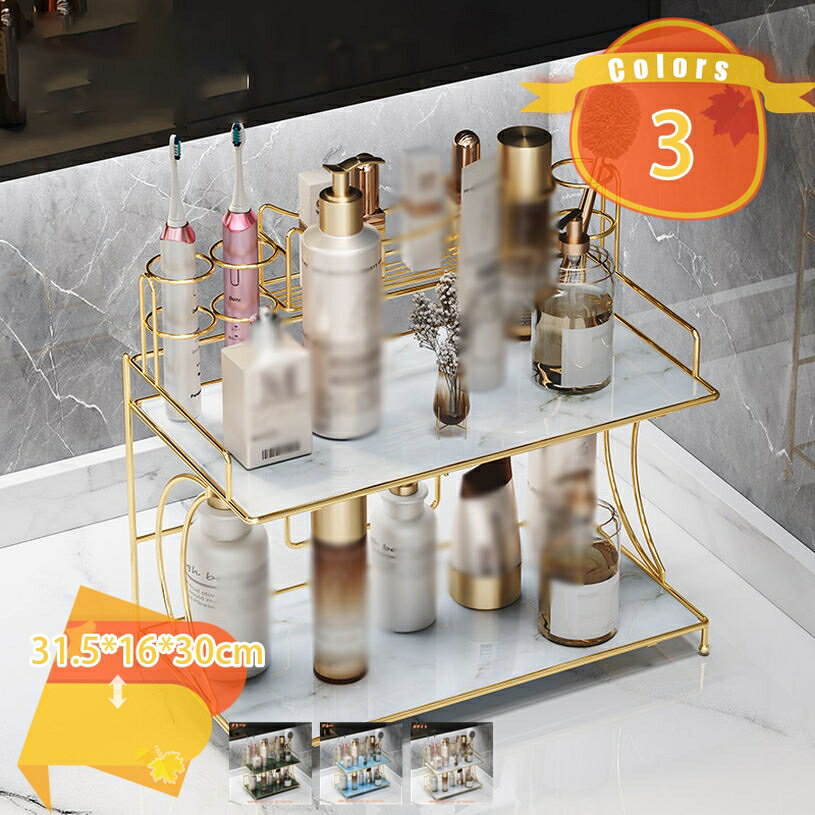 メイン素材：鉄♪ 小物収納ラクラク：化粧品などの小物がラクラク置けます。 好きなものを並べて、自分だけのディスプレイができます。 また、洗面用品、カップや調味料など小物置きとした実用的な使い方も魅力的。♪ 収納ラックは既に完成品で、面倒な組...