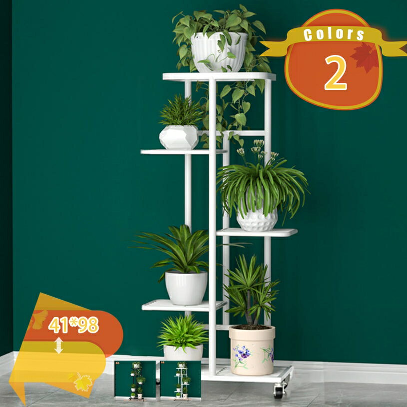 メイン素材：メタル★「サイズ」（cm）：幅41×奥行22×高さ98cm ※定規で測っているため、サイズは多少の誤差がございます。予めで了承ください。★「多層棚」この棚は多層棚で設計されており、スペースの活用を効果的に向上させます。★「キャス...