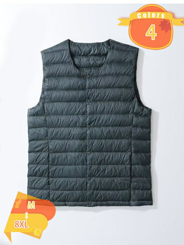 表地：ポリエステルメイン素材：ポリエステル【防寒ベスト】秋冬の防寒のマストアイテム！ インナーダウンベストです。　　　● ※パッケージ内容はベストのみで、他のアクセサリーなどは含まれていません。【軽量、保温】ダウンはとても軽く、たっぷりの空...