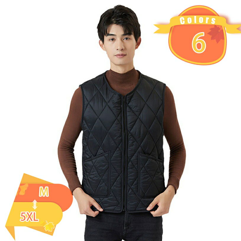 表地：ポリエステルメイン素材：ポリエステル■秋冬には欠かせない・着回し豊富な万能ベスト『Vネック インナーダウンベスト 着脱簡単な前開きタイプ』　　 ● ※パッケージ内容はベストのみで、他のアクセサリーなどは含まれていません。■軽量/撥水/...