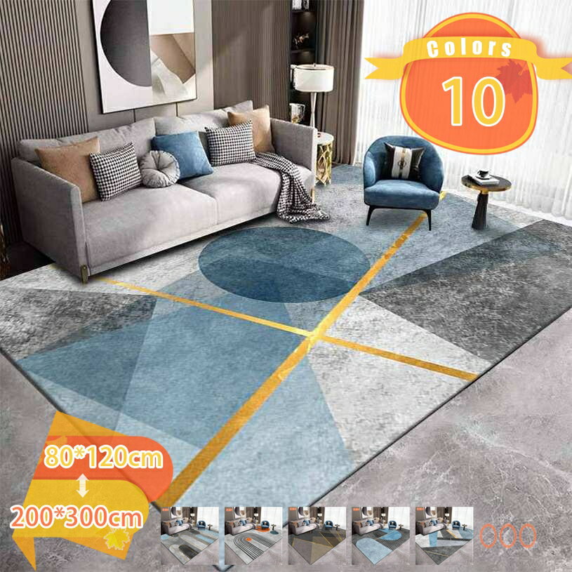 メイン素材：ポリエステル♪♪【デザインな幾何学柄】北欧風の幾何学柄で、絶妙なカラーバランスはどんなスタイルのインテリアにもマッチします。♪♪【抗菌・防臭・防ダニ】ラグの生地は、菌の繁殖を抑える「抗菌防臭」と「防ダニ」加工済で、小さなお子様や...