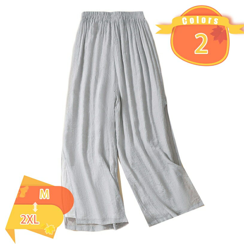 表地：綿麻メイン素材：綿麻【サイズ（cm）】M 着丈92cm、ウエスト60cm L 着丈93cm、ウエスト62cm XL 着丈94cm、ウエスト64cm 2XL 着丈95cm、ウエスト66cm 商品には個体差がございますので、若干のサイズ誤...