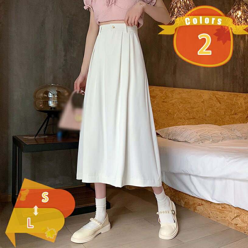 表地：ポリエステルメイン素材：ポリエステル大きめプリーツで生地を贅沢に使用し、縦のラインを強調してくれるので、スタイルアップを叶えます。細めのプリーツと比べて大人の女性にさらに落ち着きと品格をプラスしてくれる一品です。優秀スカートでデイリー...