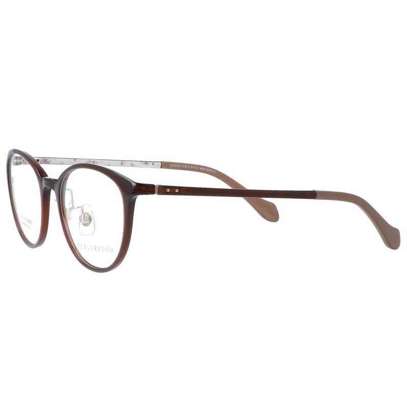 商品情報フレーム素材/材質プラスチックレンズ素材/材質プラスチック（デモレンズ）フレームカラーブラウンレンズカラー-サイズ/寸法50□18-138レンズ幅：50mmブリッジ幅：18mmテンプル長：138mmその他寸法・重量情報フレーム横幅：...