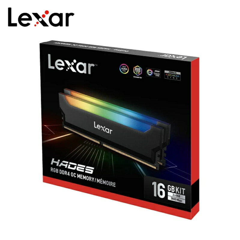 パワフル カラフル 最適Lexar Hades RGB DDR4 オーバークロックメモリは、ワンランク上のパフォーマンスと、より没入感のあるゲーミング体験を求めるゲーマーに最適なアップグレードメモリです。 Lexar RGB Sync に対...