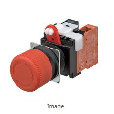 非常停止用押ボタンスイッチ ターンリセット IP65耐油形 胴体形状 丸胴形(φ22/リング使用時φ25mm) ボタン形状 きのこ 小形(φ30mm) ボタン色 赤 接点構成 2NC(2) 端子仕様 ねじ締め端子 (M3.5)