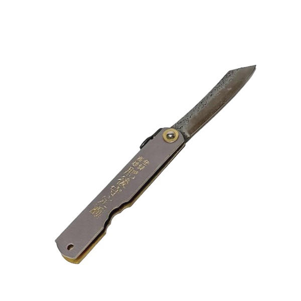 三木特産刃物　肥後守定　小型ナイフ 明治二十七年から続く伝統技術の結晶 カネコマ　ステン青紙鋼割込　肥後守 小刀　革張りハンドル 【仕様】 ■使用時全長 ： 約 171mm ■折畳み時本体長 ： 約 100mm ■刃渡 ： 約 72mm ■...