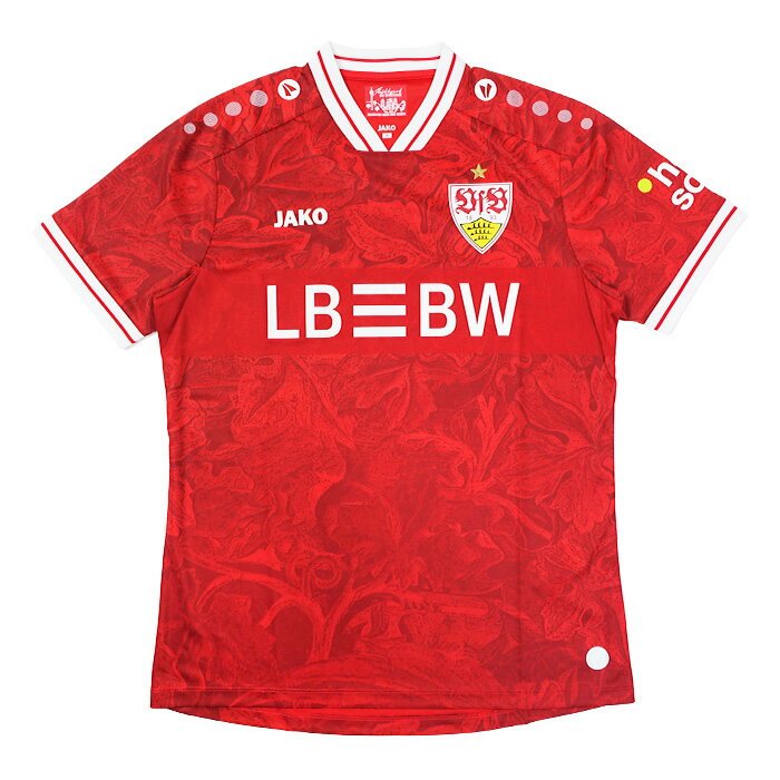 VfBシュトゥットガルト 25-26 アウェイ ユニフォーム。 ■商品仕様 ・ボディ全体に入る様々な葉の形を組み合わせた柄は、森とブドウ畑に囲まれたシュトゥットガルトの自然環境にインスパイアされたデザイン。 ・襟の内側には「Heimat d...