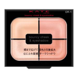 商品名 カネボウ　ケイト　バウンシーチークシャドウ　OR-1　【KATE】5g 内容量 5g 商品説明 ●頬まで広く色をのせて目もとの印象を拡大 ●立体感＆血色感を同時に叶えるチークシャドウ 成分 マイカ、合成フルオロフロゴパイト、ジメチコ...
