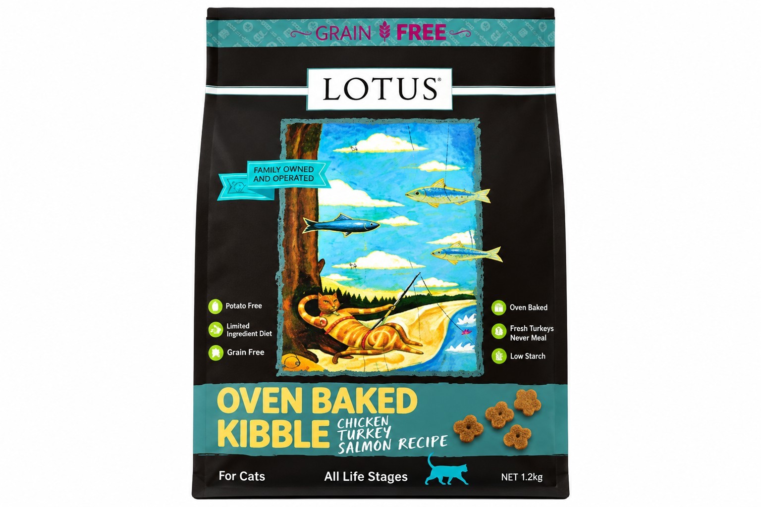 商品名 ロータス　キャット　グレインフリー　フィッシュレシピ　1．2kg 内容量 1.2kg 商品説明 サラサラの焼き上がりでお腹に優しく、あっさりしておいしい！一粒一粒をオーブンでじっくり焼き上げたキャットフードです。 新鮮な肉を主原料に...