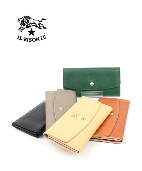 >>ギフト対応について 情報 IL BISONTE(イルビゾンテ) 財布 長財布 ロングウォレット レザー 黒 ブラック ヤキヌメ ヌメ フラップ付き ユニセックス ギフト 贈り物 プレゼント 長財布 ロングウォレット・5421230464...