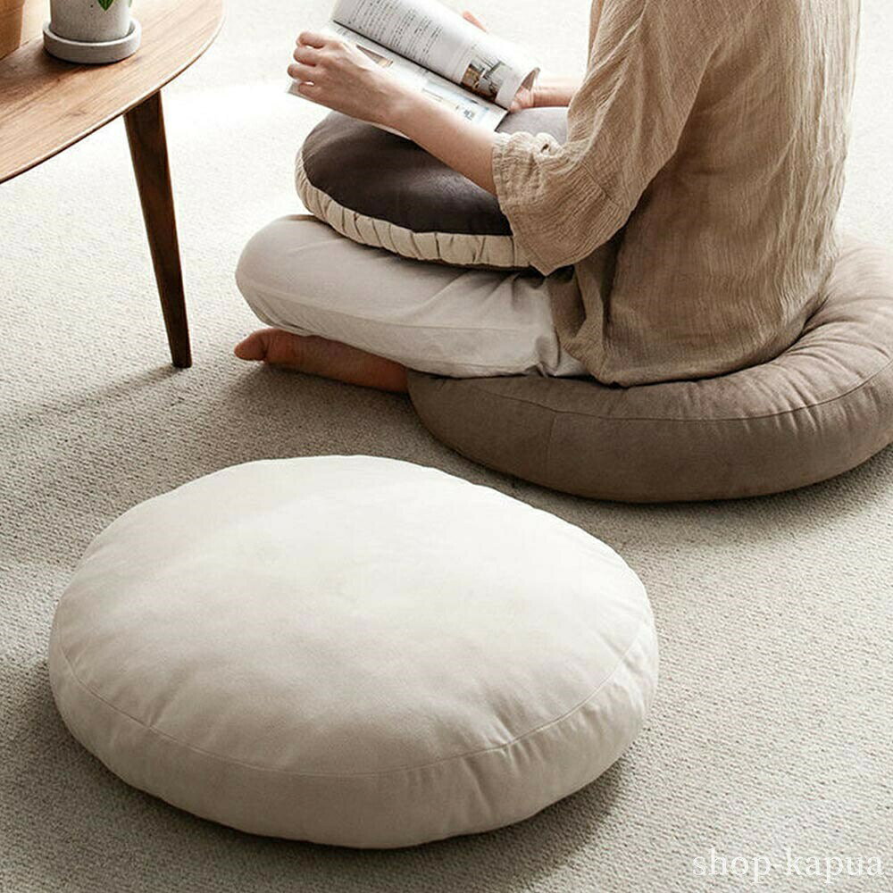 もちもちクッション 直径40cm 直径50cm 丸型 送料無料 抱き枕 大きい ドラムクッション 座布団 リビング 在宅ワーク 軽量 フロアクッション マイクロファイバー リビング 椅子 背もたれ クッションクッション ふわふわクッション ...