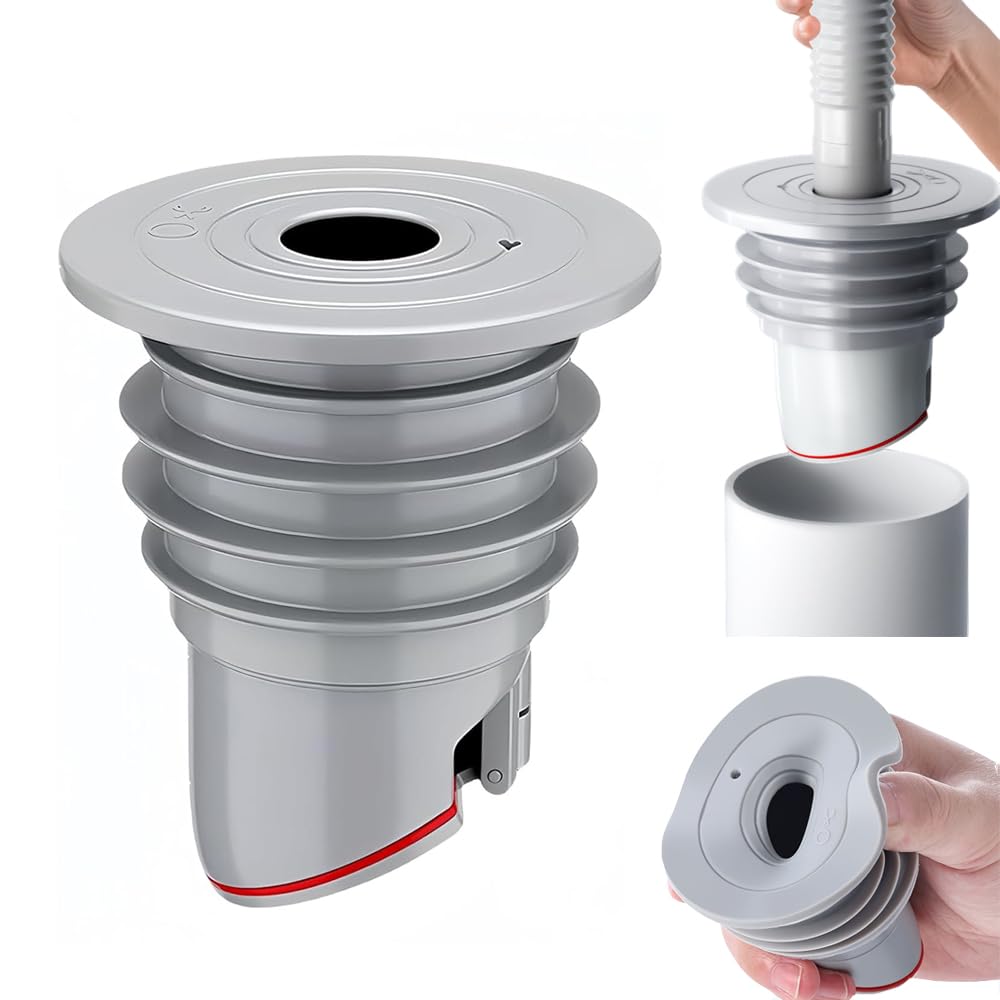【適応サイズ】40~50mmの排水管に最適。 【高品質素材】ソフトなラバー素材で作られ、柔軟性と耐久性に優れています。マグネット式の密閉カバーが密閉効果をもたらし、スムーズな排水とオーバーフローの防止を保証します。 【完璧な保護機能】下水管...