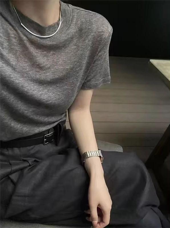 Tシャツ レディース 半袖 夏用 シンプル 無地 クルーネック 細見え 再生繊維 接触冷感 吸湿速乾 軽量 トップス 伸縮性 日常使い・カテゴリ: Tシャツ・スタイル: 通勤風・主な素材: 綿30-50%、ポリエステル30-50%・袖丈: ...
