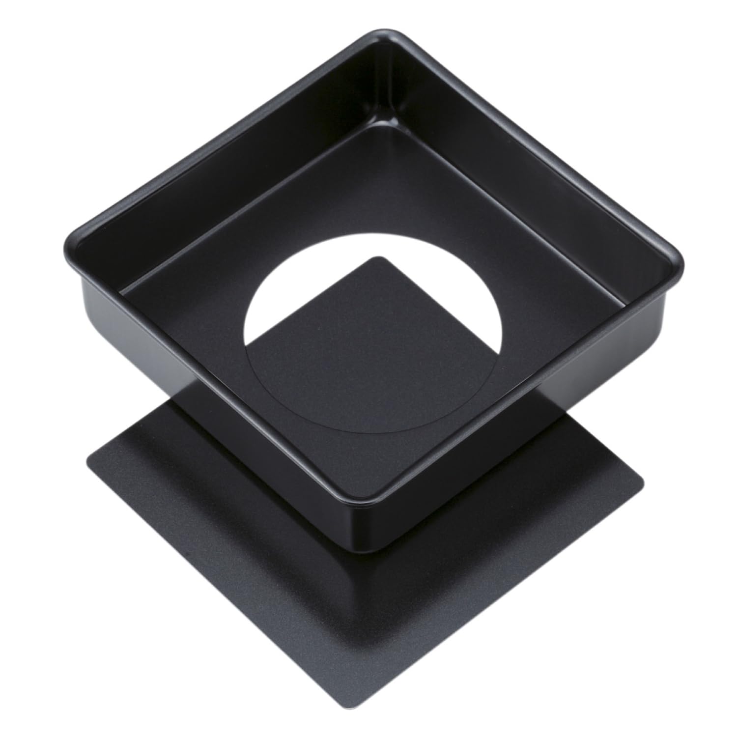 型離れしやすく、片付けもラクラクの底取れタイプです。 サイズ:19.2×19.2×4.7cm 素材・材質:鉄(シリコーンポリエステル樹脂焼付塗装) 生産国:中国
