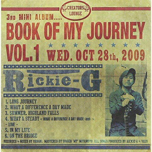 BOOK OF MY JOURNEY VOL.1 (通常盤)Rickie-Gリッキージー りっきーじー　発売日 : 2009年10月28日　種別 : CD　JAN : 4988064463848　商品番号 : RZCD-46384【商品紹介...