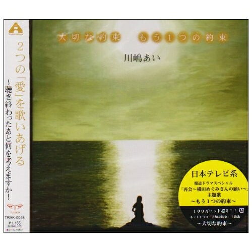 大切な約束/もう1つの約束 (通常盤)川嶋あいカワシマアイ かわしまあい　発売日 : 2006年10月11日　種別 : CD　JAN : 4562166390303　商品番号 : TRAK-46【商品紹介】北朝鮮に拉致された横田めぐみさんの...