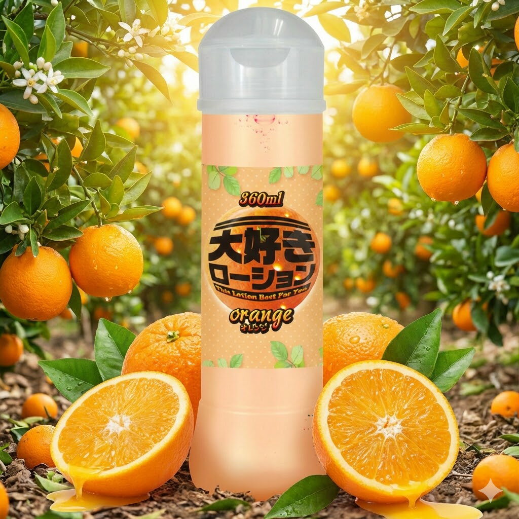 フレッシュな香りで、気分爽快。 爽やかな「オレンジ」香る、大容量ローション。 色と香りで楽しむ「大好きローション」シリーズ。 こちらは、男女問わず人気の高い「オレンジ（柑橘系）」の香りです。 ジューシーな香りと、鮮やかなオレンジ色が、疲れた...