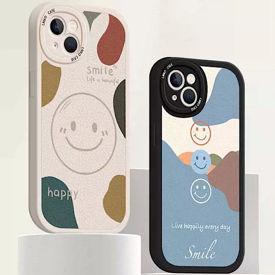 商品説明元気をくれる大人気のスマイルフェイスiPhoneケース。シンプルで可愛いデザイン★カラーホワイト(happy)、ホワイト(スマイリー)、ホワイト(ビックスマイリー)、ホワイト(HAVE NICE DAY)、ブラック(happy)、ブ...