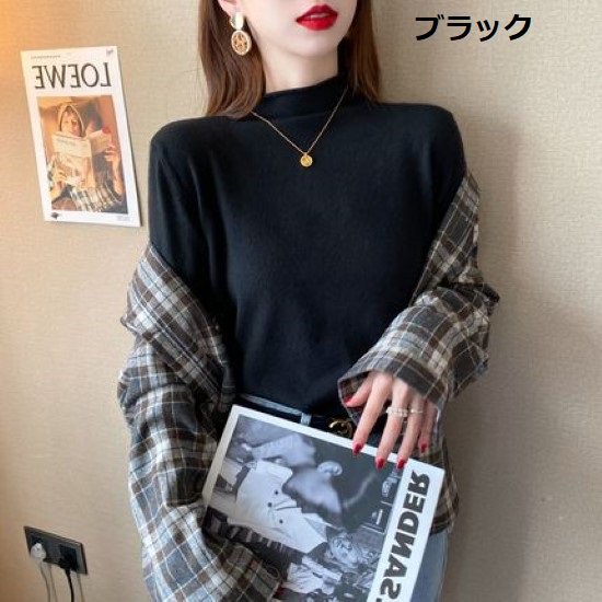 商品説明インナーとしても大活躍の一着。綺麗目にもカジュアルコーデにも◎着回し力抜群のシンプルなデザインです！カラーブラック、ホワイト、イエロー、ブルー、アプリコット、ピンク、カーキ素材ビスコース52％、ポリエステル30.5％、ナイロン17....