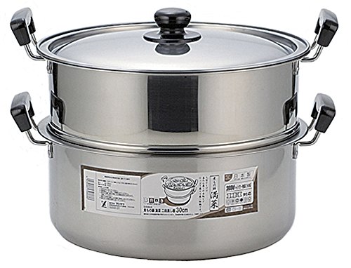二段蒸し器シルバー/9.6 L 直径 30 cm/SH9868・Size:9.6 L 直径 30 cmStyle:二段蒸し器・パッケージ個数:1・メーカー型番:SH9868・サイズ:幅392×奥行き329×高さ273mm、重量:2500g、...