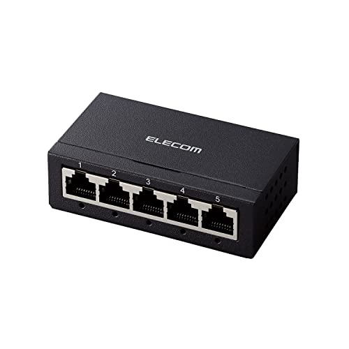 1)ハブ単体ブラック/5ポート/EHC-G05MA-B・Size:5ポートStyle:1)ハブ単体・パッケージ個数:1・1000BASE-T対応のACアダプター電源のメタル筐体5ポートスイッチングハブです。従来機種(※)より容積比で約60%...