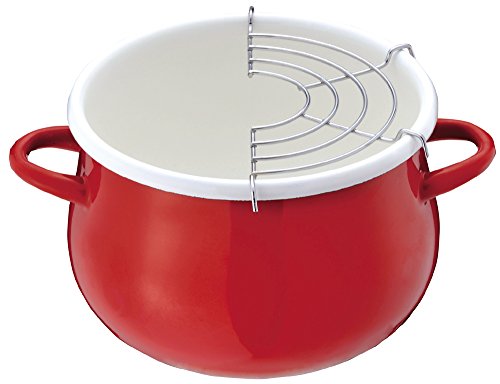 レッド/1.7 L 直径 16 cm/HB-1678・Color:レッド・パッケージ個数:1・製品サイズ:(約)幅205×奥行160×高さ105mm・製品重量:(約)520g・材質:本体・取っ手/ほうろう用鋼板(ほうろう加工)、アミ/鉄(ク...