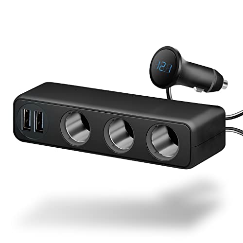 3連+2USB(電圧計) F319DC3口×USB2口 コード長1m 電圧表示/H45×W120×37/F319・Color:DC3口×USB2口 コード長1m 電圧表示・パッケージ個数:1・50年以上も国内カー用品市場で実績を積んできた大...