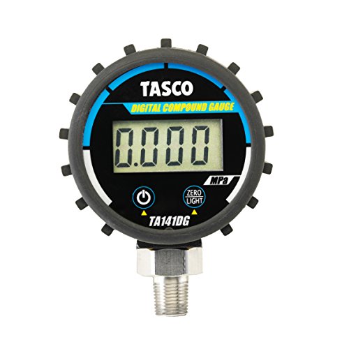 -/ゲージ外径:60φ/TA141DG・パッケージ個数:1・圧力範囲：‐0.1〜5.0MPa・最小表示：0.001MPa・飽和温度表示冷媒：R410A、R32、R134a、R404A、R407C、R1234yf、R22、R502・ゲージ外径...