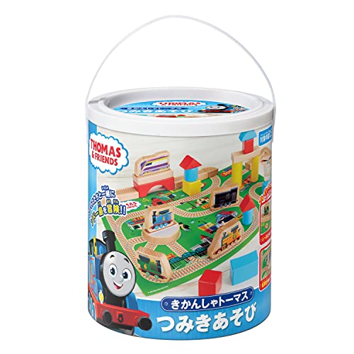-/-/TWT-016・PatternName:つみきあそび・木製のつみきでトーマスたちといっしょにソドー島を冒険しよう!ダイカットのキャラクターピース付き!・付属のプレイシートを使ったごっこ遊びや、レールピースをつなげてレール遊びも楽しめ...
