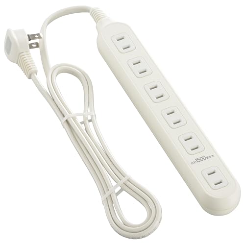 ホワイト/6個口/HS-T615W22・Size:6個口・パッケージ個数:1・【 特 長 】　◆コンセント周りに熱に強いPBT樹脂使用　◆丈夫な二重被ふくコード　◆耐トラッキング絶縁カバー付きLプラグ　◆ACアダプター対応・【 仕 様 】　...