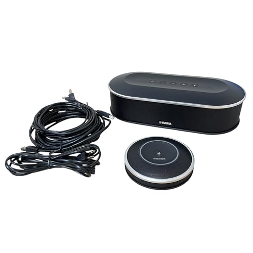 ブラック/-/YVC-1000・PatternName:単品・パッケージ個数:1・PCベースのWeb会議ではUSB、スマートフォンやタブレットを使う場合はBluetooth、ビデオ会議とはオーディオ入出力端子でスムーズに接続。3つのインター...