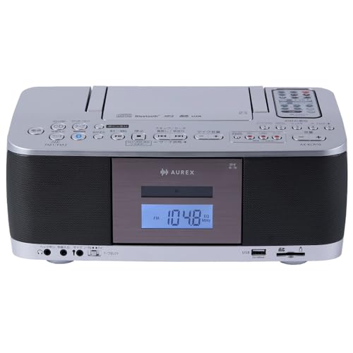 シルバー/-/AX-KCR70・スピーカー：8cmコーン型（8Ω）×2(br) 実用最大出力：3.0W＋3.0W(br) 入出力端子：外部入力／ヘッドホン出力：φ3.5mmステレオミニジャック(br) マイク入力：φ3.5mmミニジャック(...