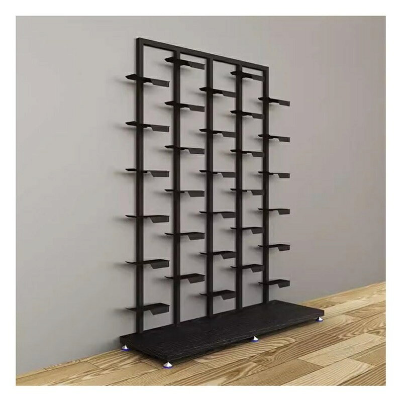 下駄箱の展示棚：下駄箱は床置き式のデザインを採用して、あなたのコレクションの珍しいまたは復古限定版の靴を展示して整理することができて、完璧に展示して、靴店、専門店、アパレル会社の展示室などの店に置くことができて、いつもあなたの靴の整然とした...