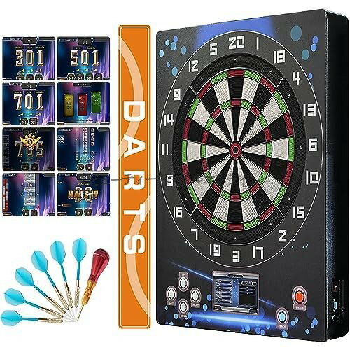 【商品名】電子ダーツボード 10ゲームモード 7ダーツ付属 自動スコア機能搭載 LEDディスプレイ 家庭用 バー ダーツクラブ対応 本格的なダーツ体験 簡単操作 多人数で楽しめる プレゼントにも最適【価格】156673円【商品説明】【商品名...