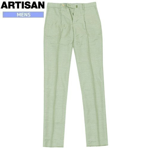 メーカー希望小売価格はメーカー商品タグに基づいて掲載しています.商品名リネン混 スラックスパンツ(ワンタック)ブランドARTISAN生産国中国サイズ表記サイズーS実寸ーウエスト78cm　股上25cm　股下92.5cm(裾未処理)　腿幅28....