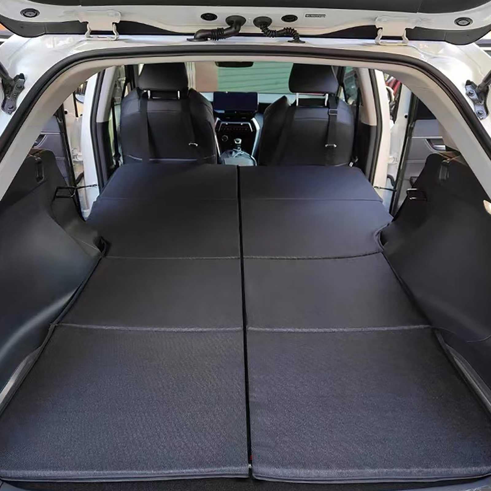 【対応機種 折りたたみ車中泊 マット に適用ホンダ WR-V DG5型。(ご購入前、車内ベッド 後部座席マット、まず車の後ろのスペースを測定してください！)【高品質の素材 に適用ホンダ WR-V DG5型、車中泊 マットの素材:綿と麻の生地...