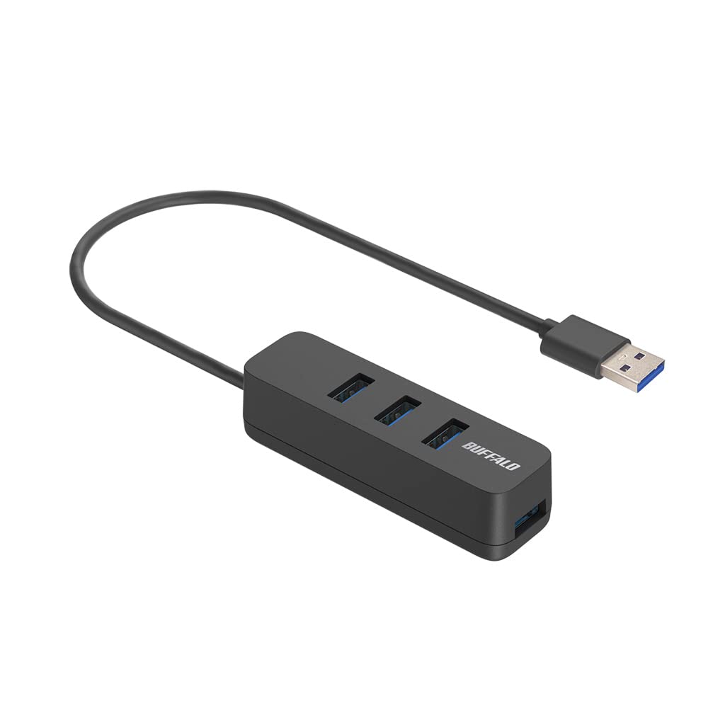 ■Type-A接続のUSB3.2(Gen1)対応のバスパワー4ポートUSBハブ。 ■3ポートを上面に配置し片手で簡単に抜き差しできます。大き目のコネクターは側面のポートを使用することで他のポートに干渉しません。 ■背面にマグネットが内蔵され...